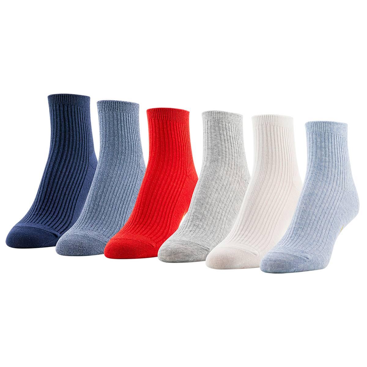 Click here for Womens Gold Toe(R) 6pk. Americana Quarter Socks prices