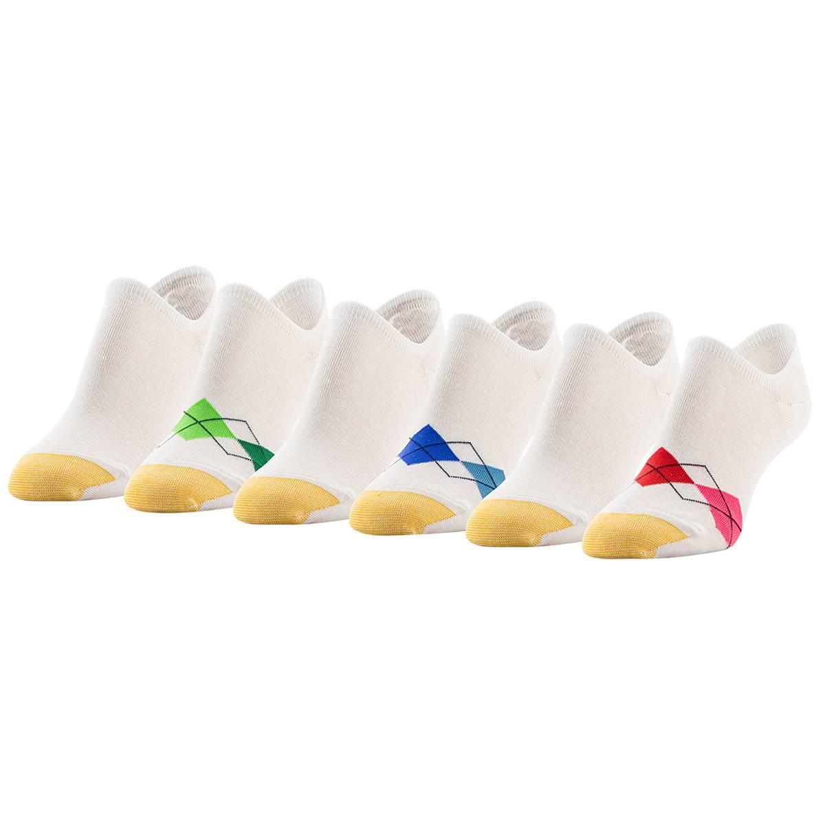 Click here for Womens Gold Toe(R) 6pk. Argyle Invisible No Show S... prices