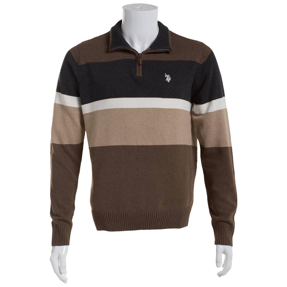 Click here for Mens U.S. Polo Assn.(R) Color Block Stripe 1/4 Zip... prices