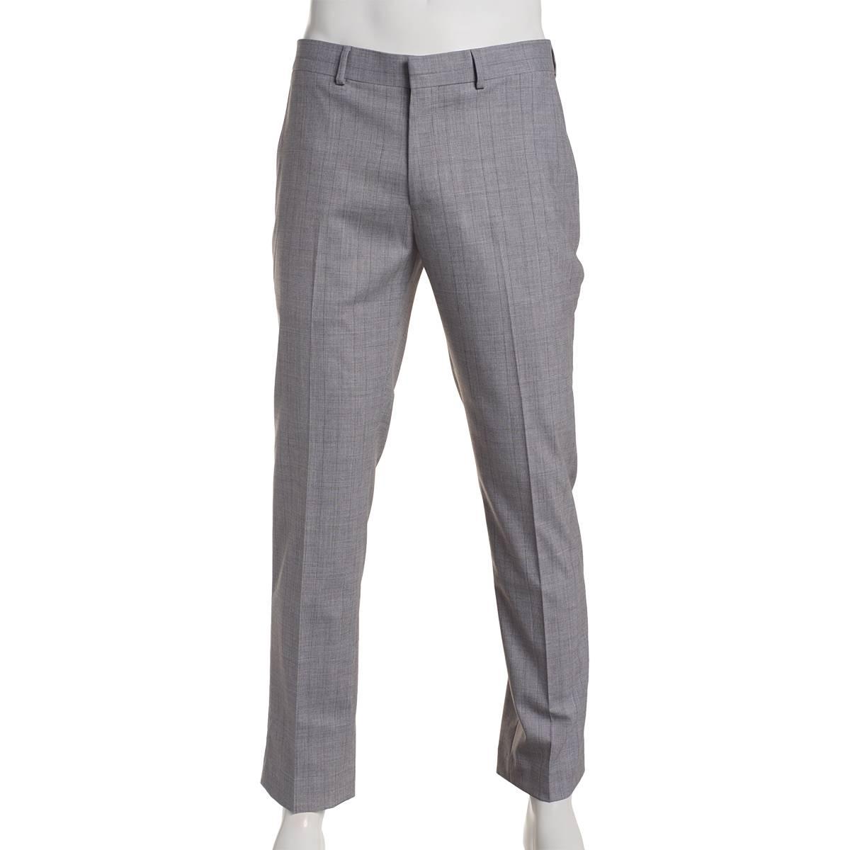 Click here for Mens Kenneth Cole(R) Plaid Pants - Grey prices