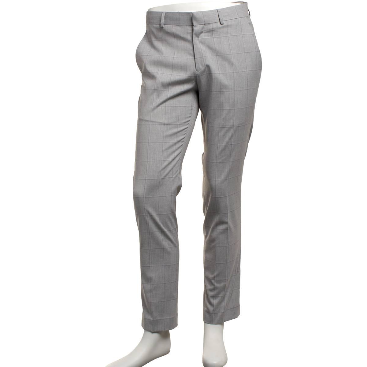 Click here for Mens Kenneth Cole(R) Windowpane Pants - Light Grey prices