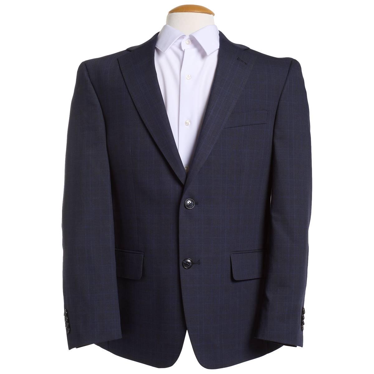 Click here for Mens Tommy Hilfiger Plaid Slim Fit Suit Jacket - B... prices