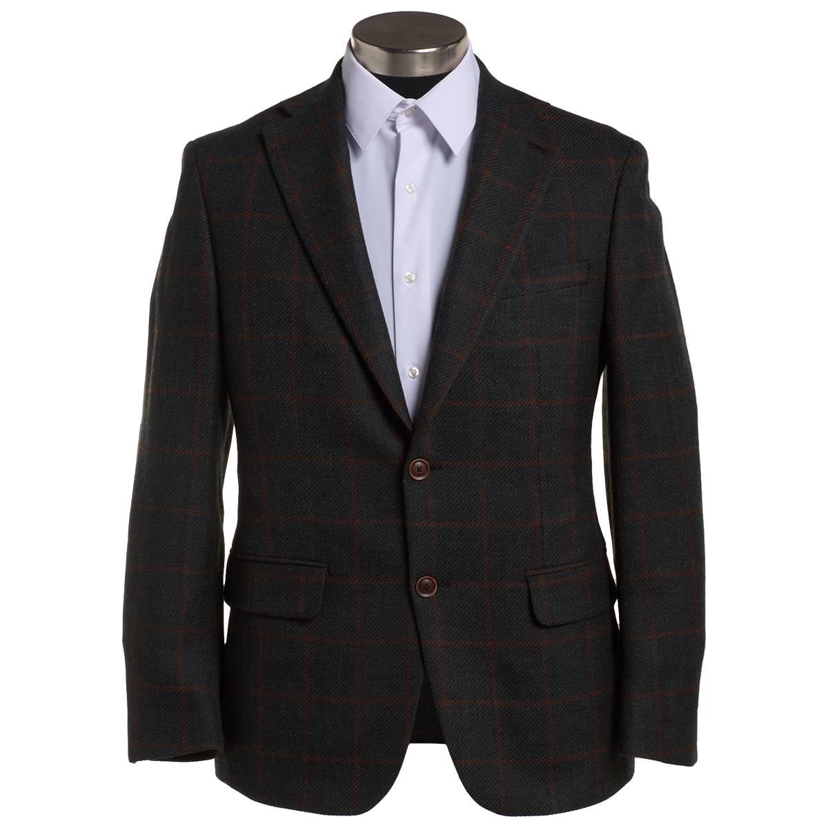Click here for Mens Tallia Plaid Sport Coat - Hunter Green prices