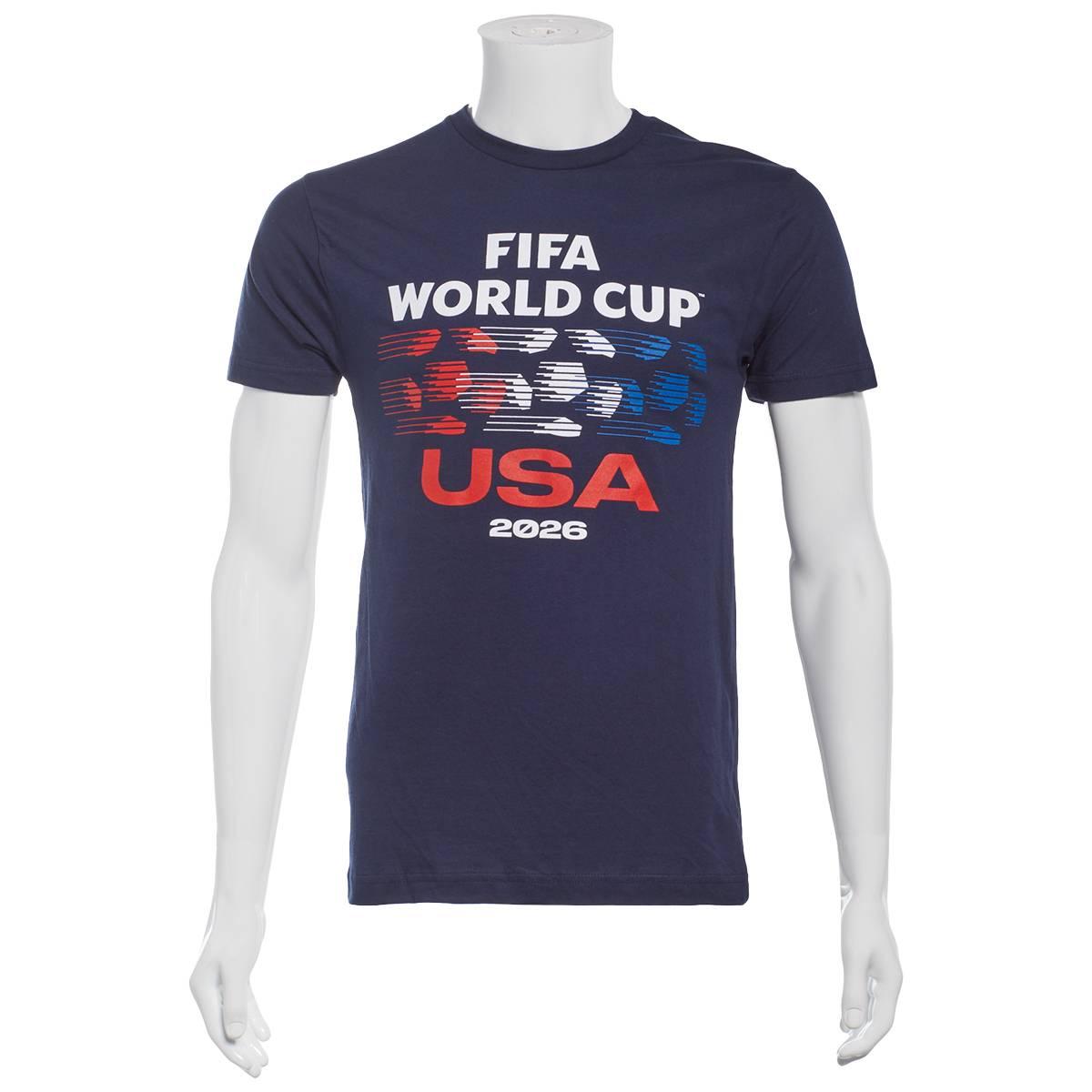 Click here for Mens World Cup 2026 Short Sleeve Tee - Navy prices