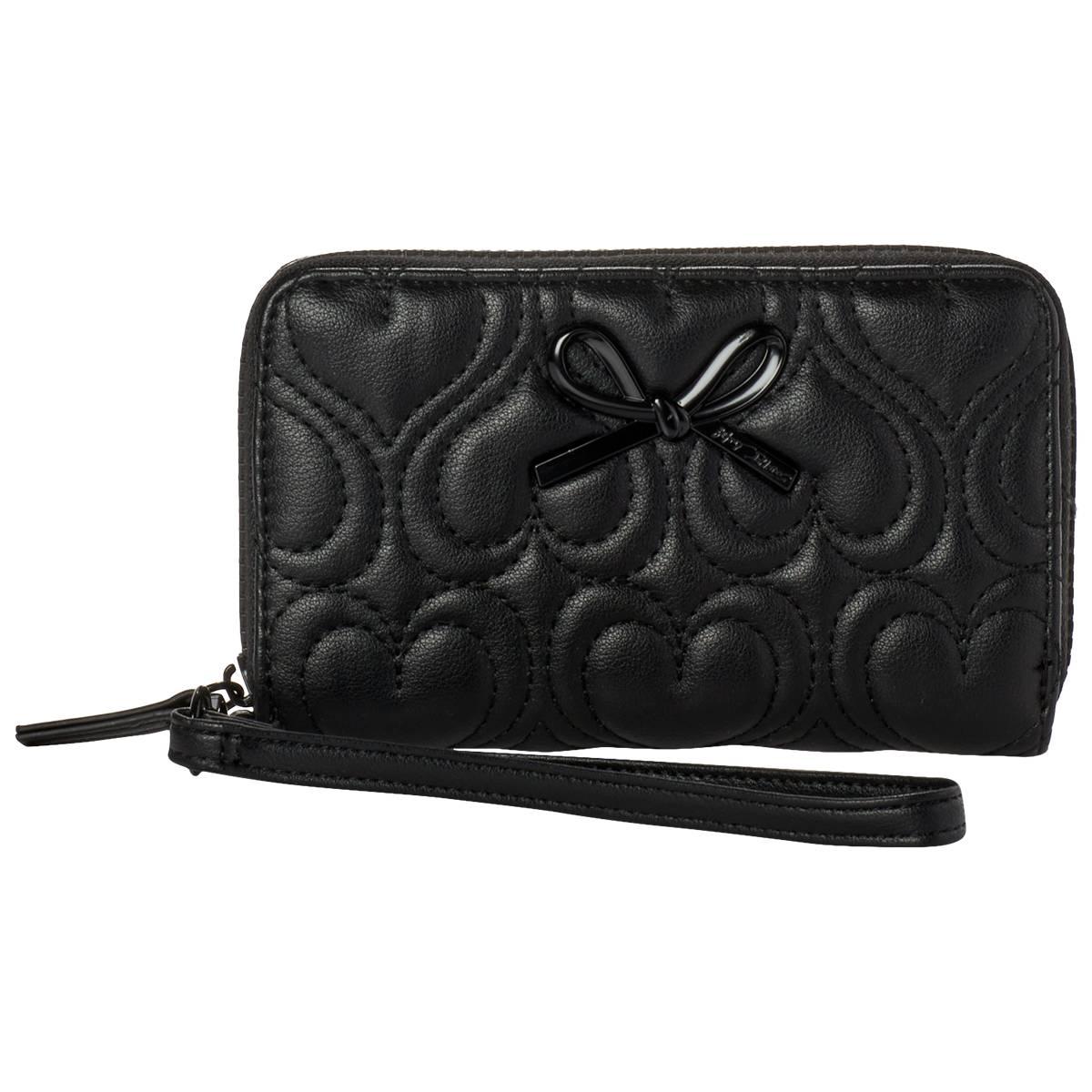 Click here for Womens Betsey Johnson XO Kara Quilted Zip Around W... prices