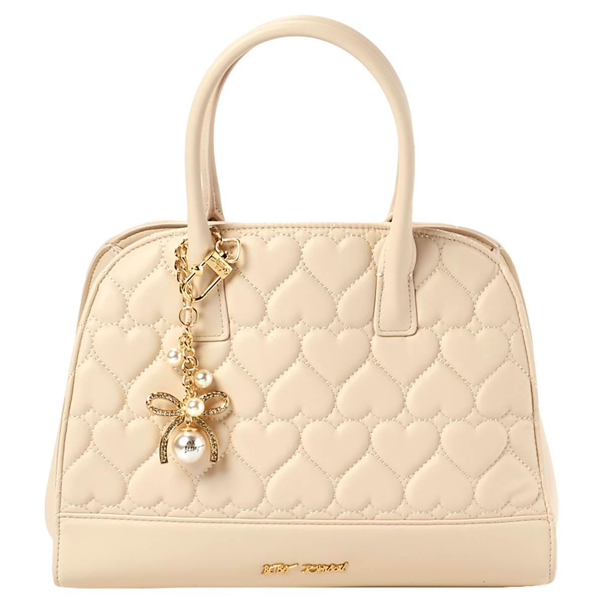 Click here for Betsey Johnson Heart Quilted Satchel prices