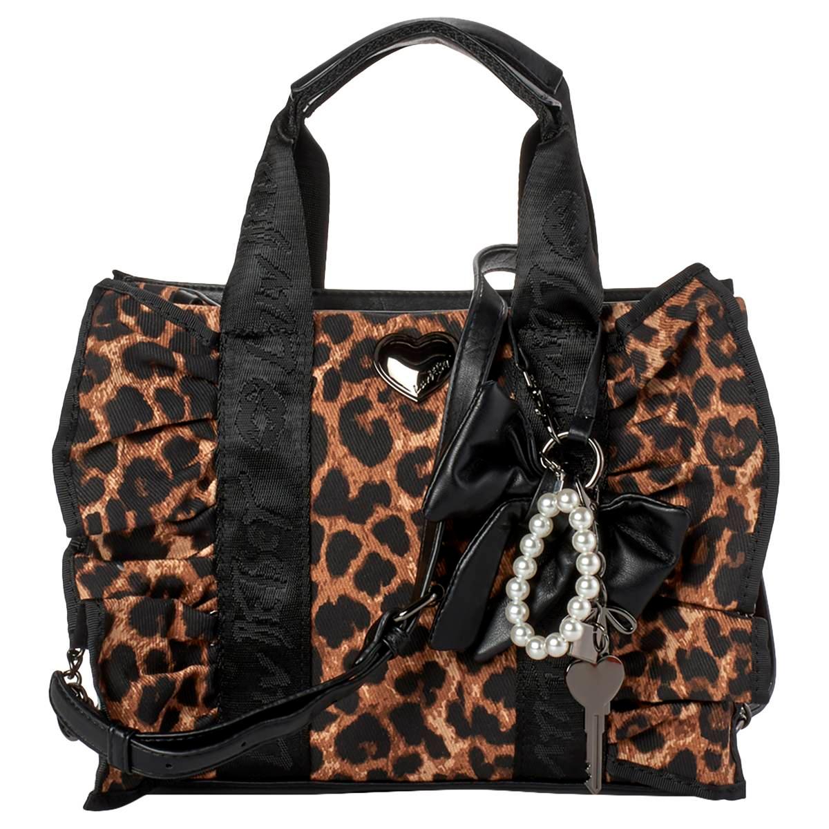 Click here for Luv Betsey by Betsey Johnson Leopard Bruffle Satch... prices