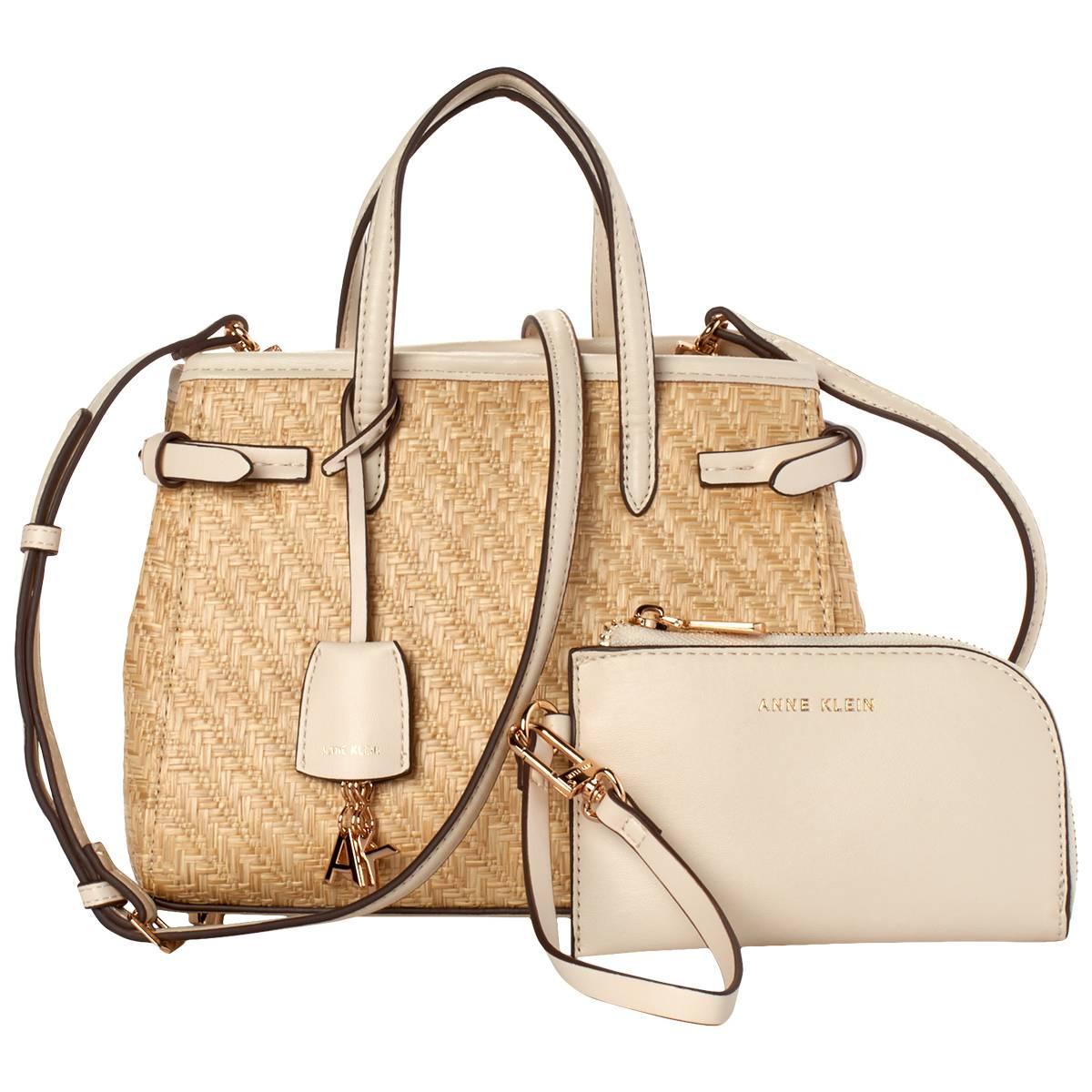 Click here for Anne Klein Small Straw Satchel prices