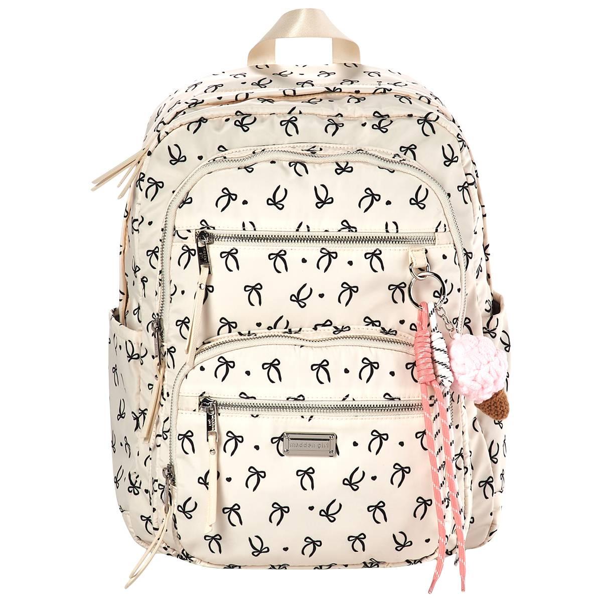 Click here for Womens Madden Girl Nylon Backpack with Charm prices