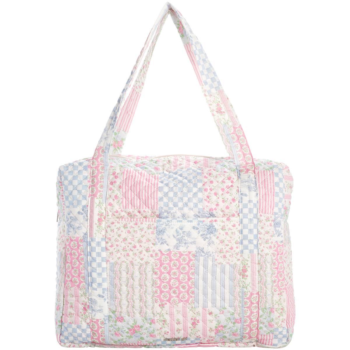 Click here for Madden Girl Quilted Patchwork Weekender Tote prices