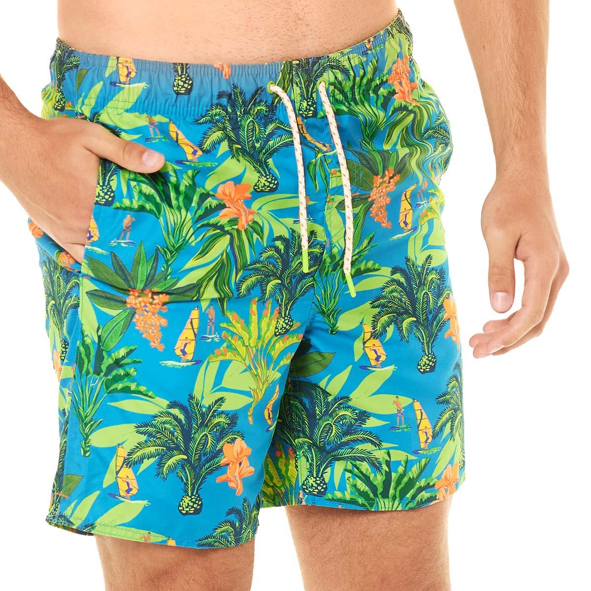 Click here for Mens Hawaiian Authentics Island Post Card Swim Tru... prices