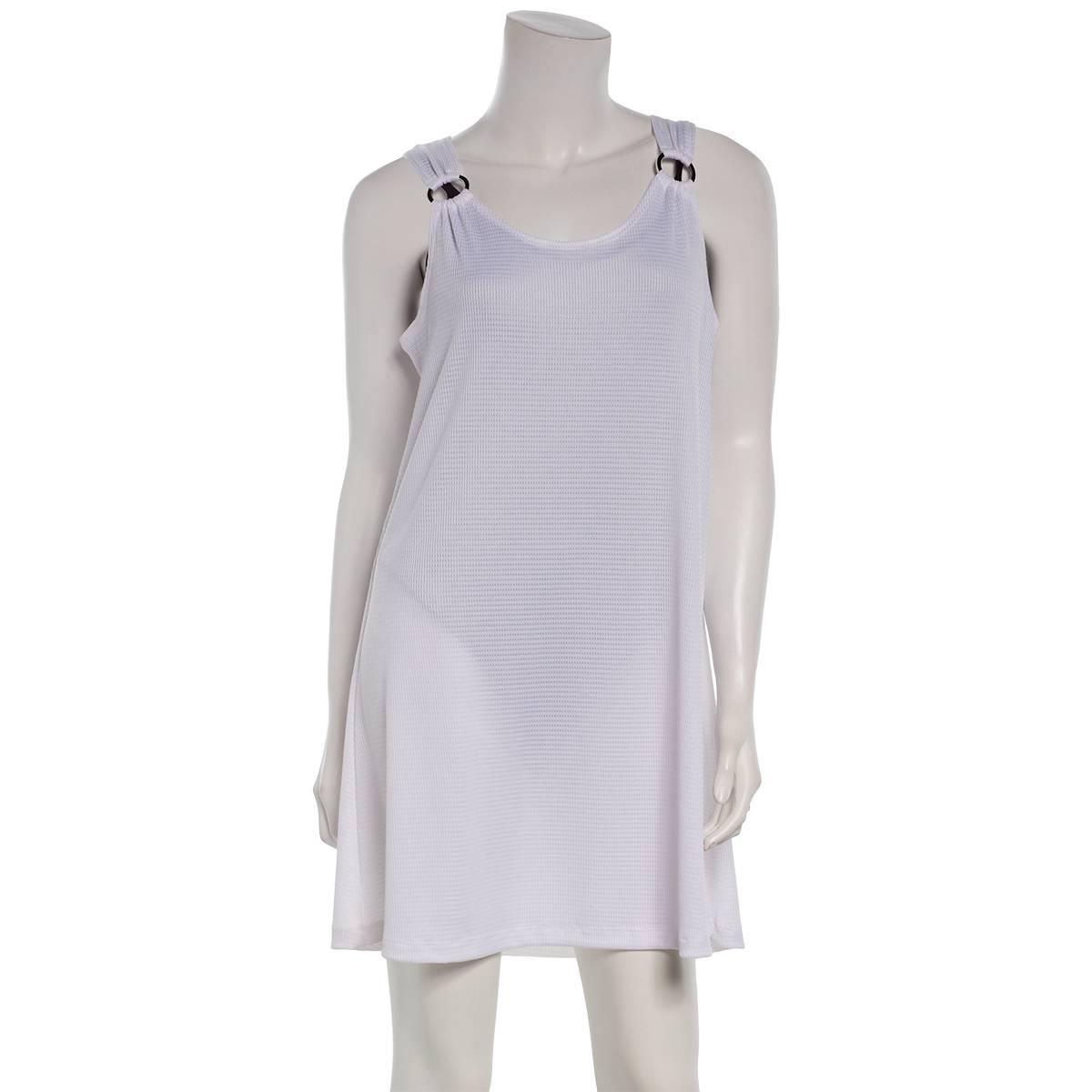 Click here for Womens J Valdi Bondi Solid Ring Tank Dress Swim Co... prices