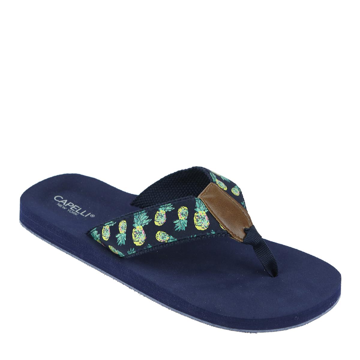 Click here for Womens Capelli New York Mini Pineapple Flip Flops prices