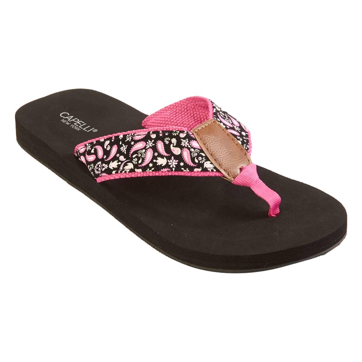 Click here for Womens Capelli New York Lamy Paisley Flip Flops prices