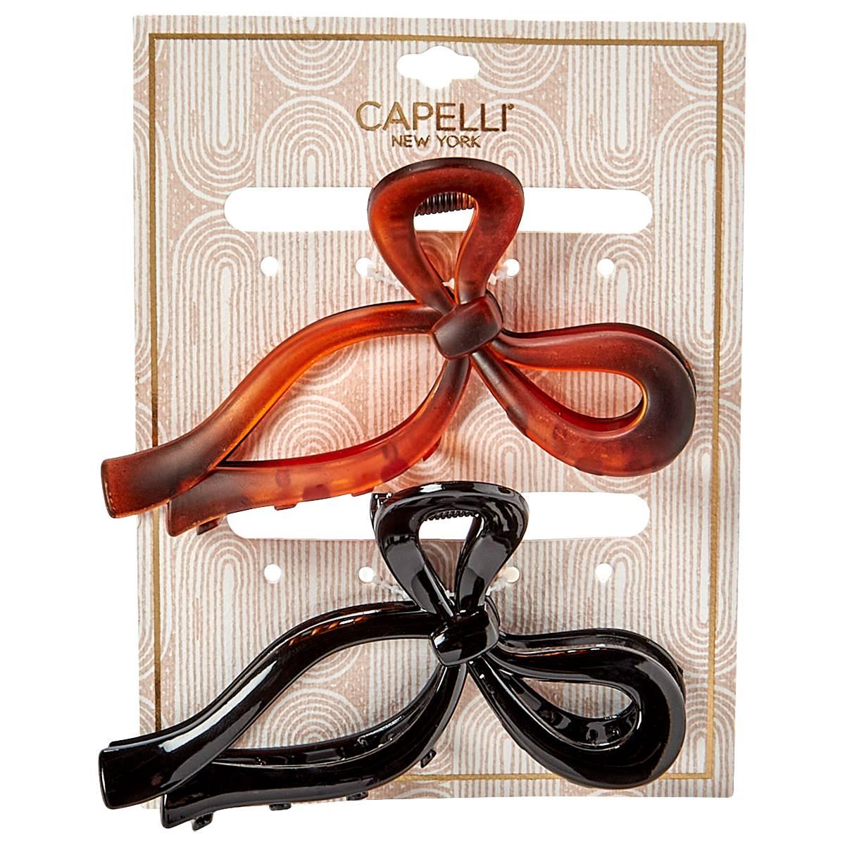 Click here for Womens Capelli New York 2pk. Bow Shape Claw Clips prices