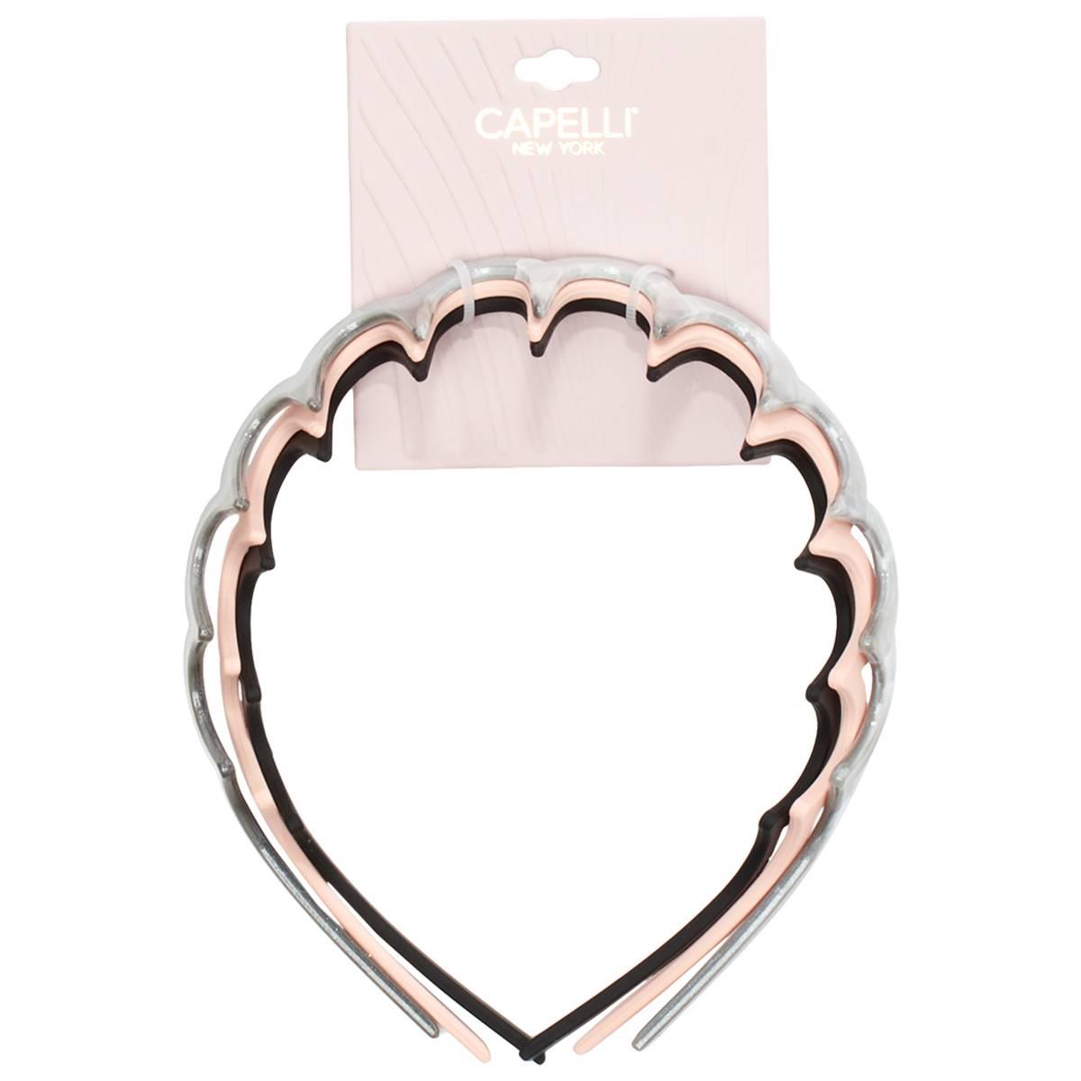 Click here for Womens Capelli New York 3pk Glitter Scallop Comb H... prices