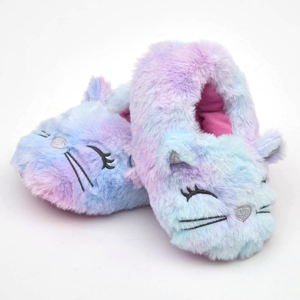 Click here for Big Girls Capelli(R) New York Kitty Faux Fur Slipp... prices