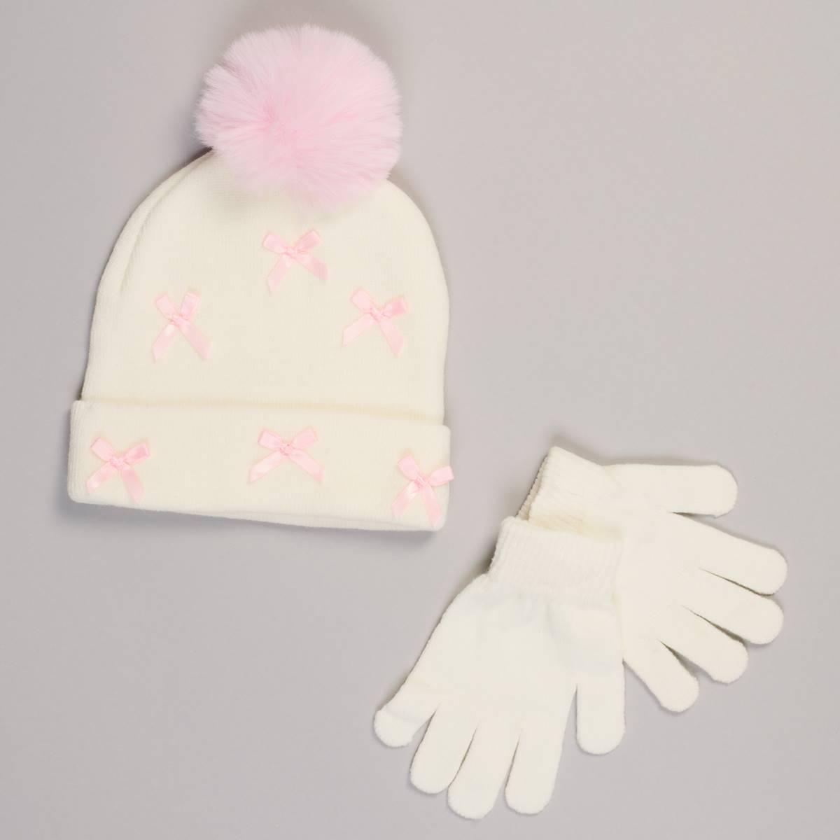 Click here for Girls Capelli(R) New York Satin Bows Pom Beanie W/... prices