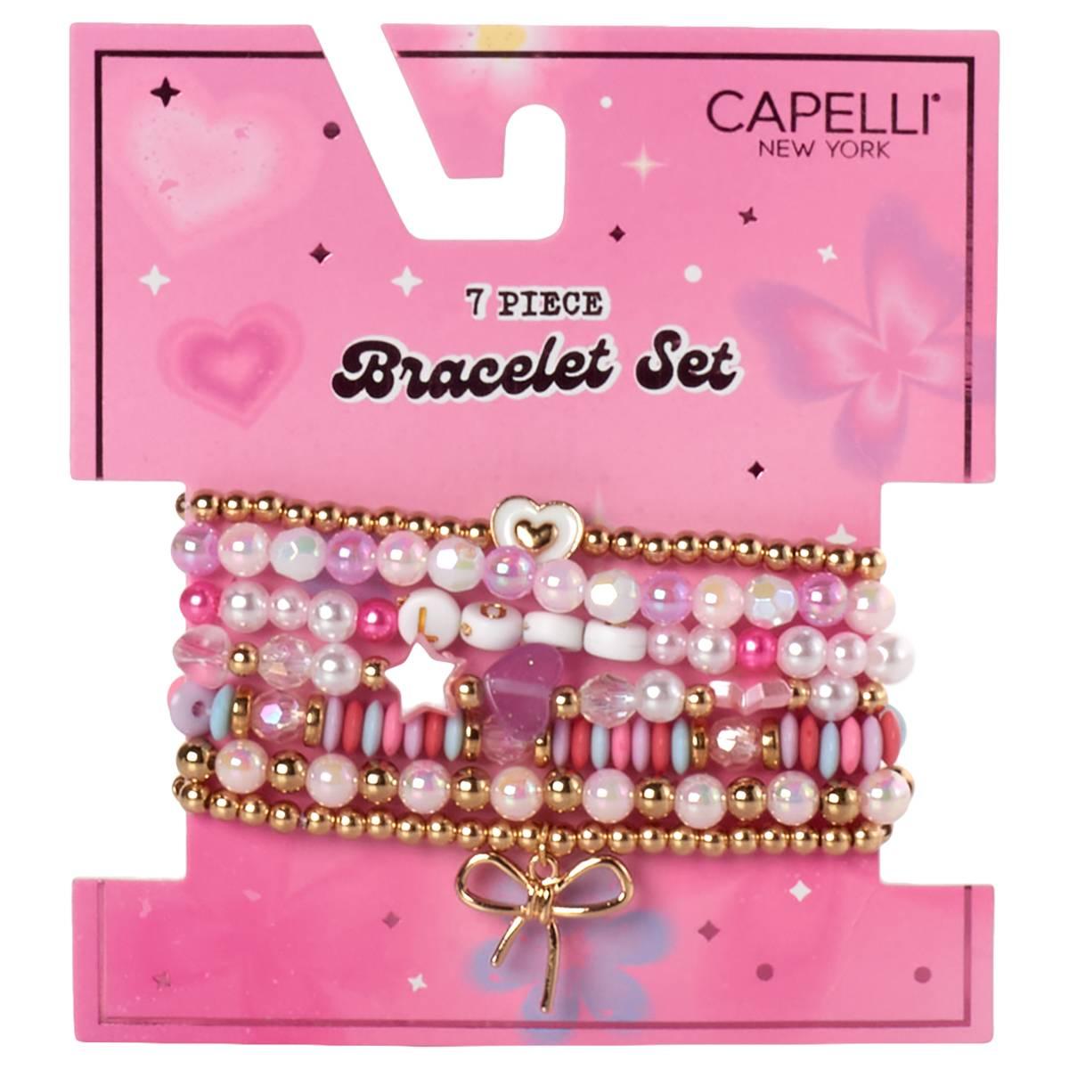 Click here for Girls Capelli(R) New York 7pc. Love Beaded Bracele... prices