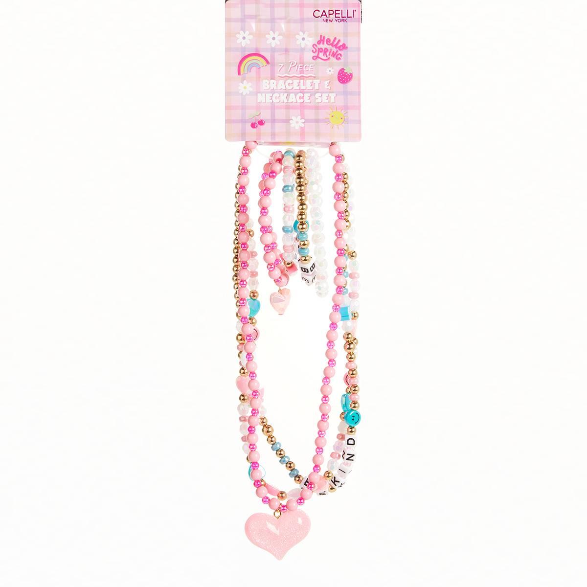 Click here for Girls Capelli New York 7Pc Necklace & Bracelet Set prices