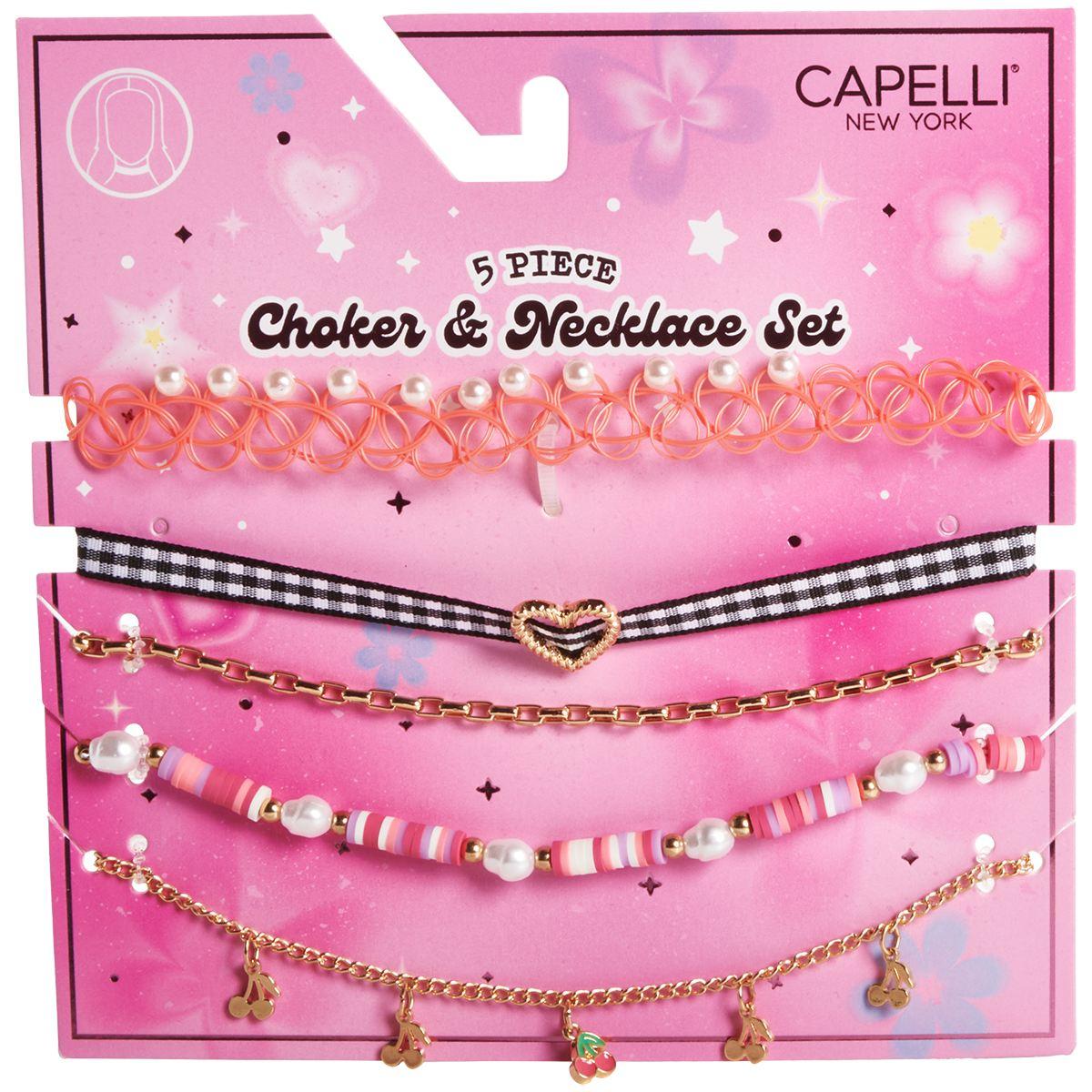 Click here for Girls Capelli(R) New York 5pc. Layered Choker & Mi... prices