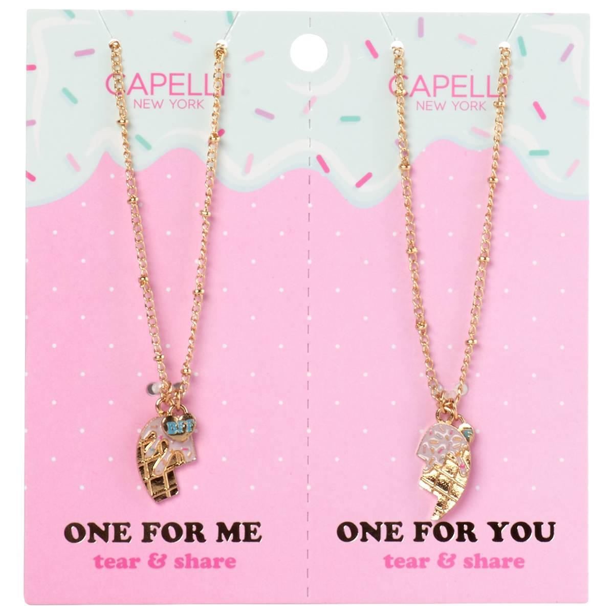 Click here for Girls Capelli(R) New York 2pc. BFF Waffle Cone Nec... prices