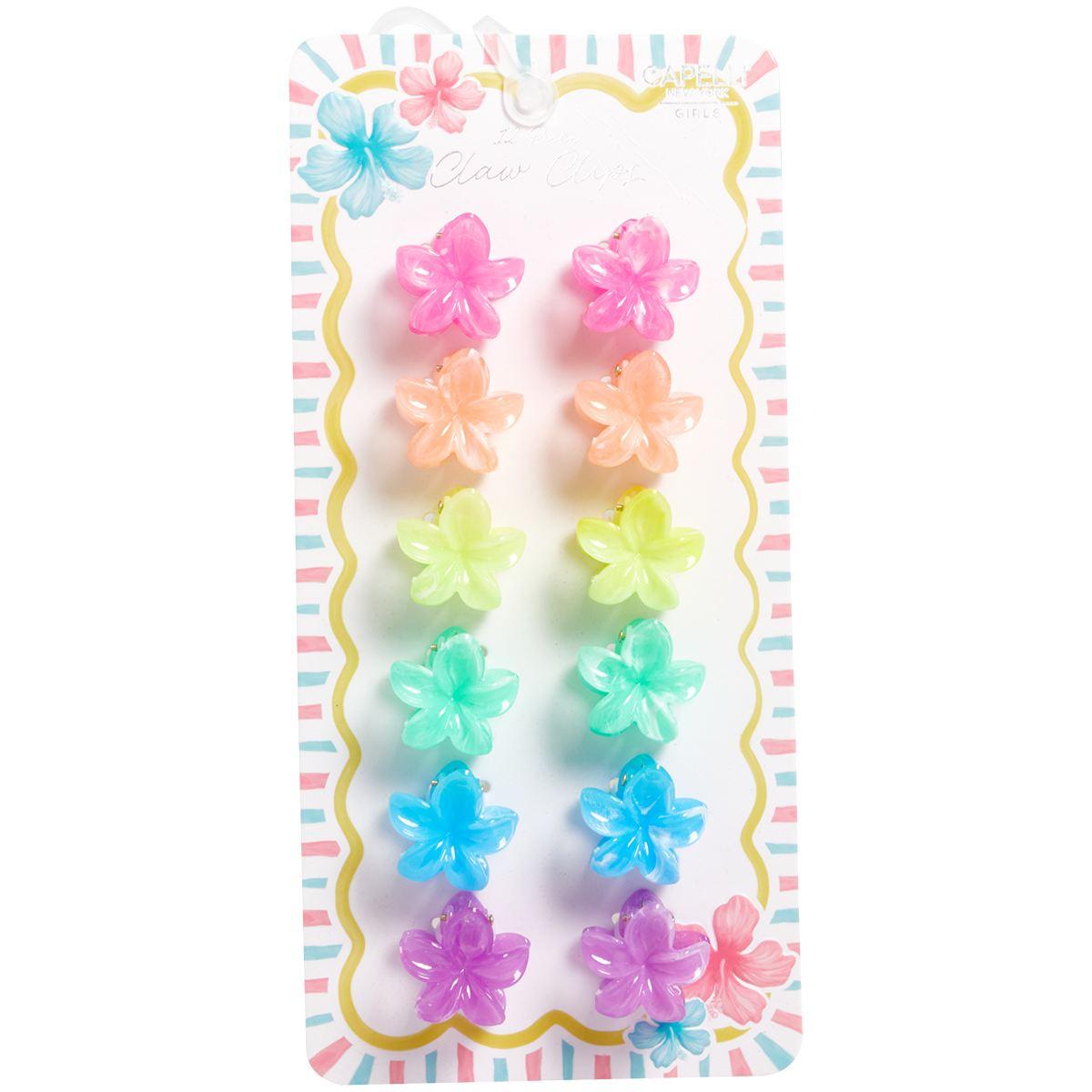 Click here for Girls Capelli(R) New York 12pk. Mix Claw Floral Cl... prices