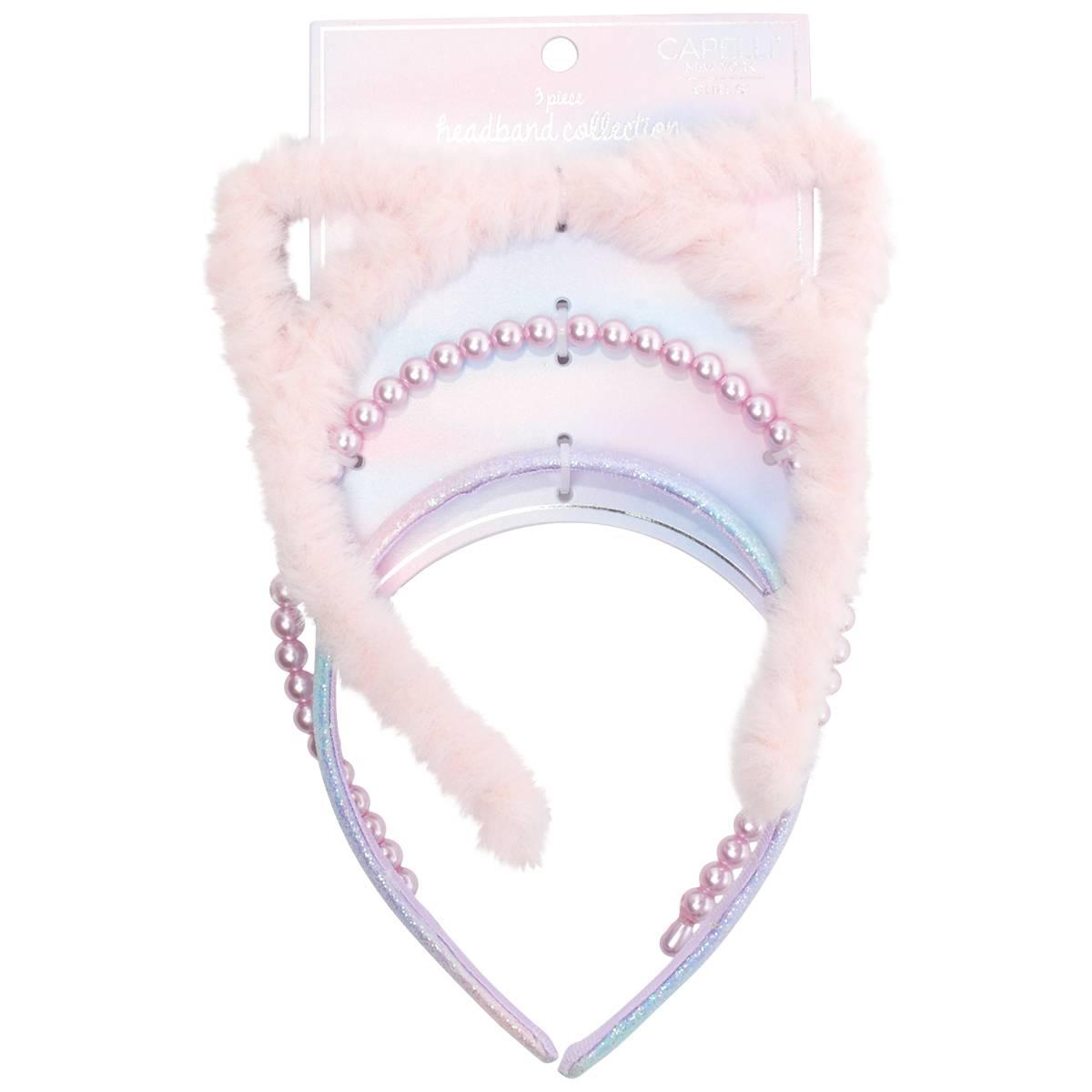 Click here for Girls Capelli(R) New York 3pc. Cat Ear Pearl & Gli... prices