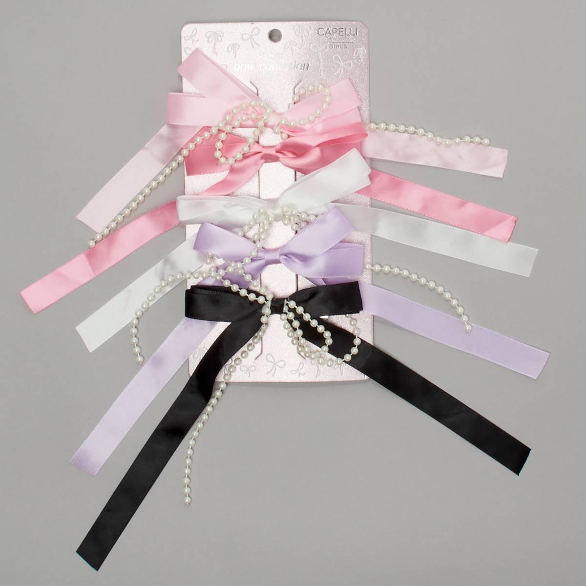 Click here for Girls Capelli(R) New York 5pc. Satin Bow Clips w/... prices
