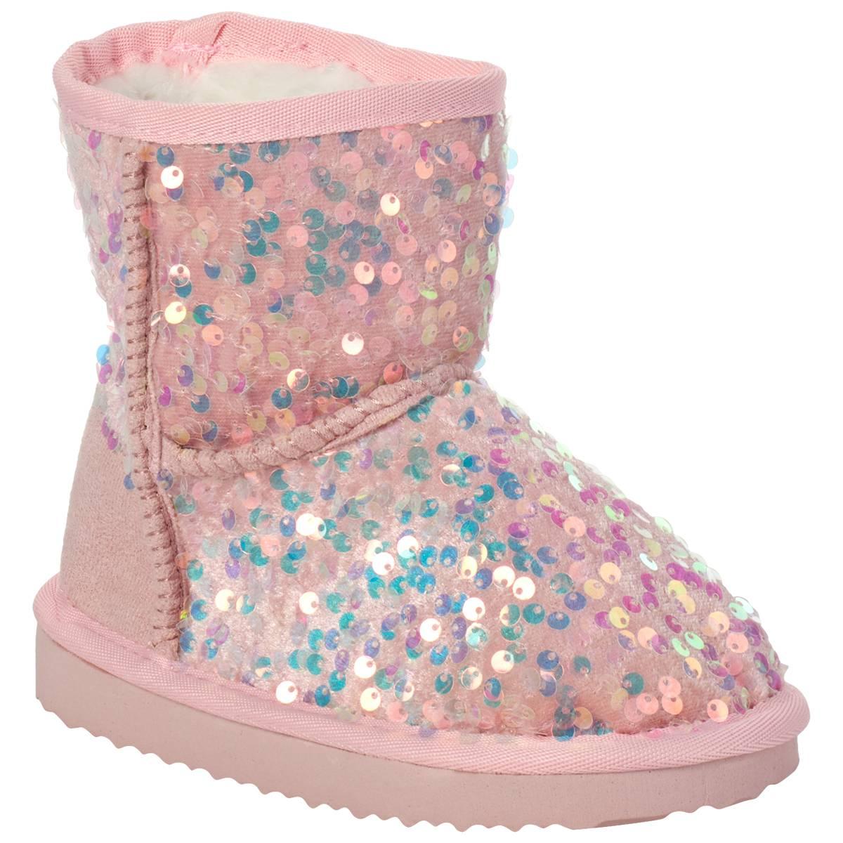 Click here for Big Girls Capelli(R)  New York Sequin Faux Suede B... prices