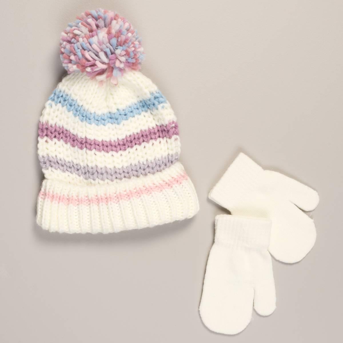 Click here for Toddler Girl Capelli(R) New York Chunky Stripe Hat... prices