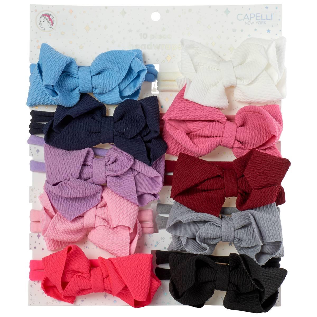 Click here for Baby Girl Capelli(R) New York 10pk. Textured Bow H... prices