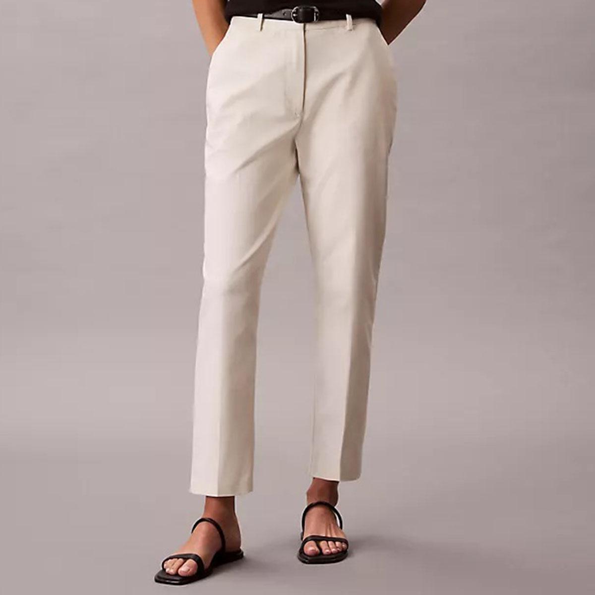 Click here for Womens Calvin Klein Straight Leg Stretch Chino Dre... prices
