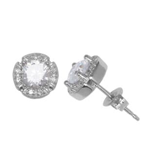 Click here for Sterling Silver CZ Stud Earrings prices