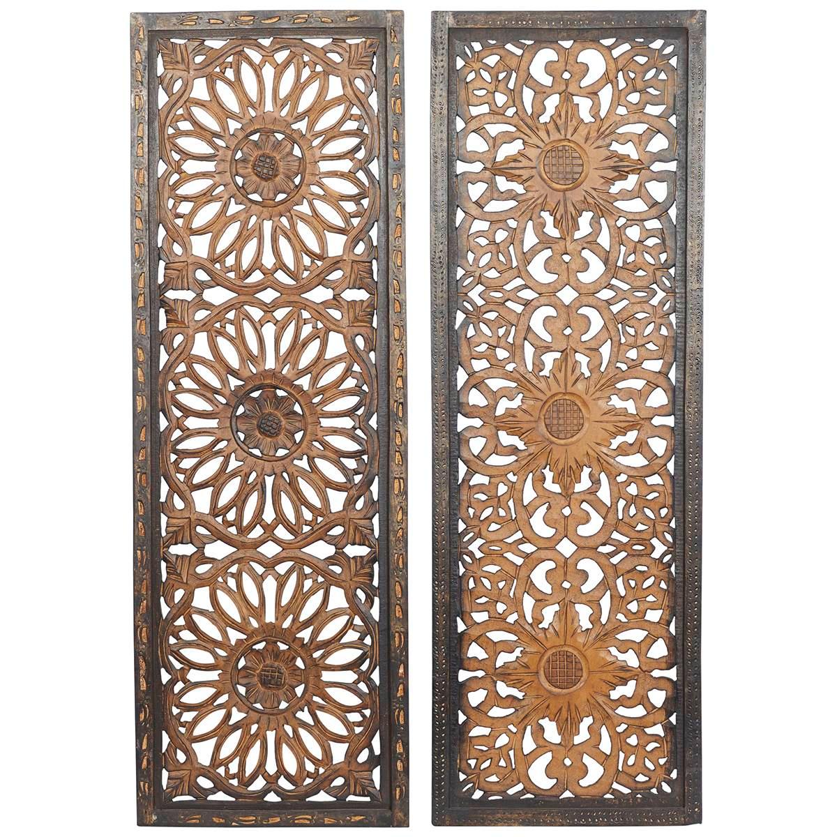 Click here for 9th & Pike(R) 2pc. Floral Carvings Wall Art prices