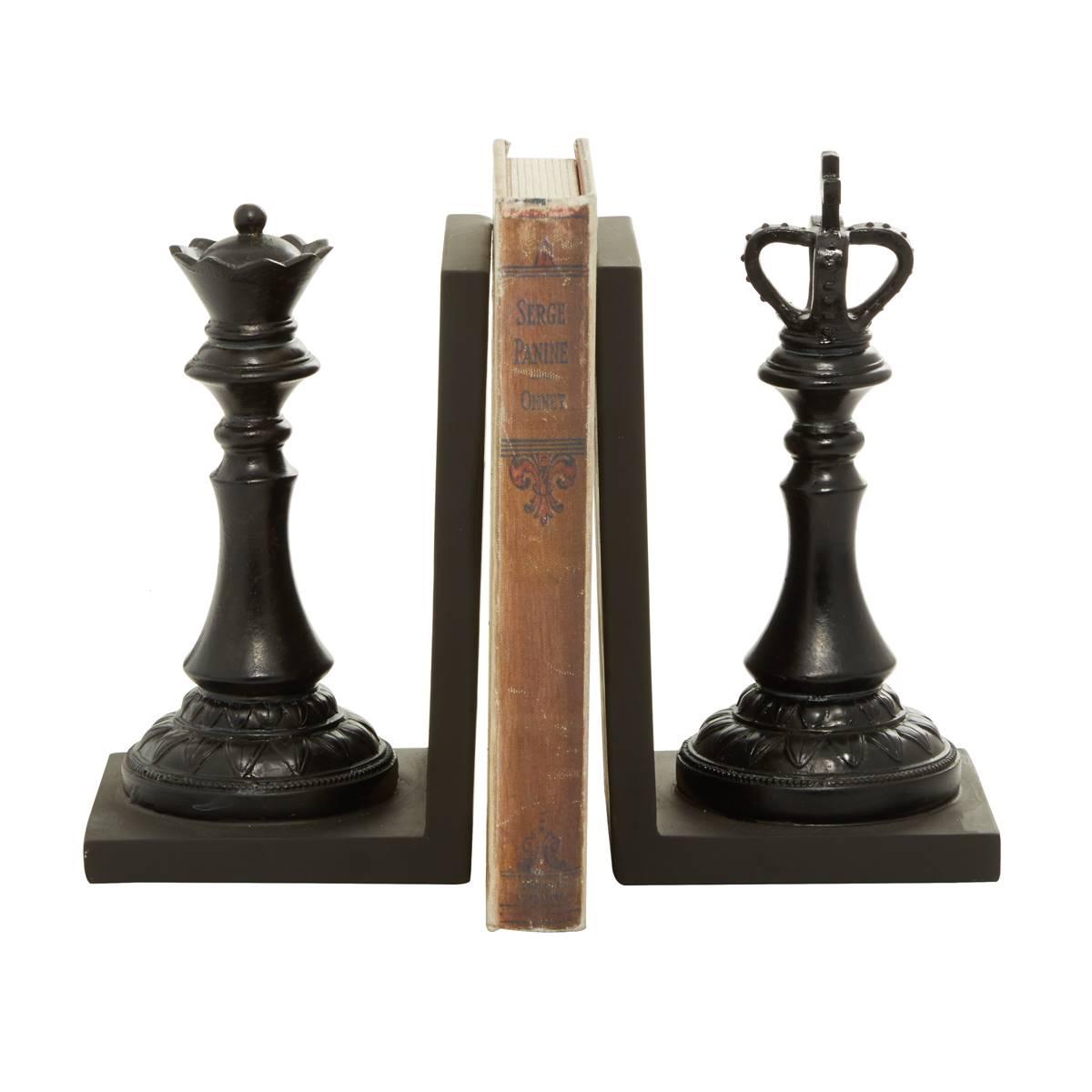Click here for 9th & Pike(R) King and Queen Chess Piece Bookend P... prices