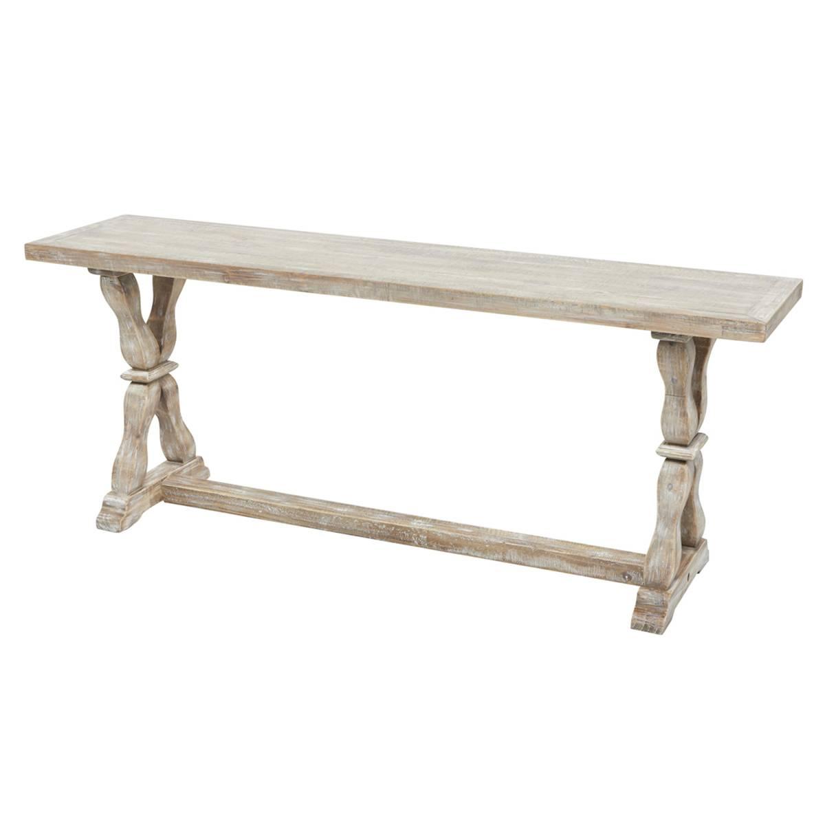 Click here for 9th & Pike(R) Farmhouse Brown Wood Bench prices