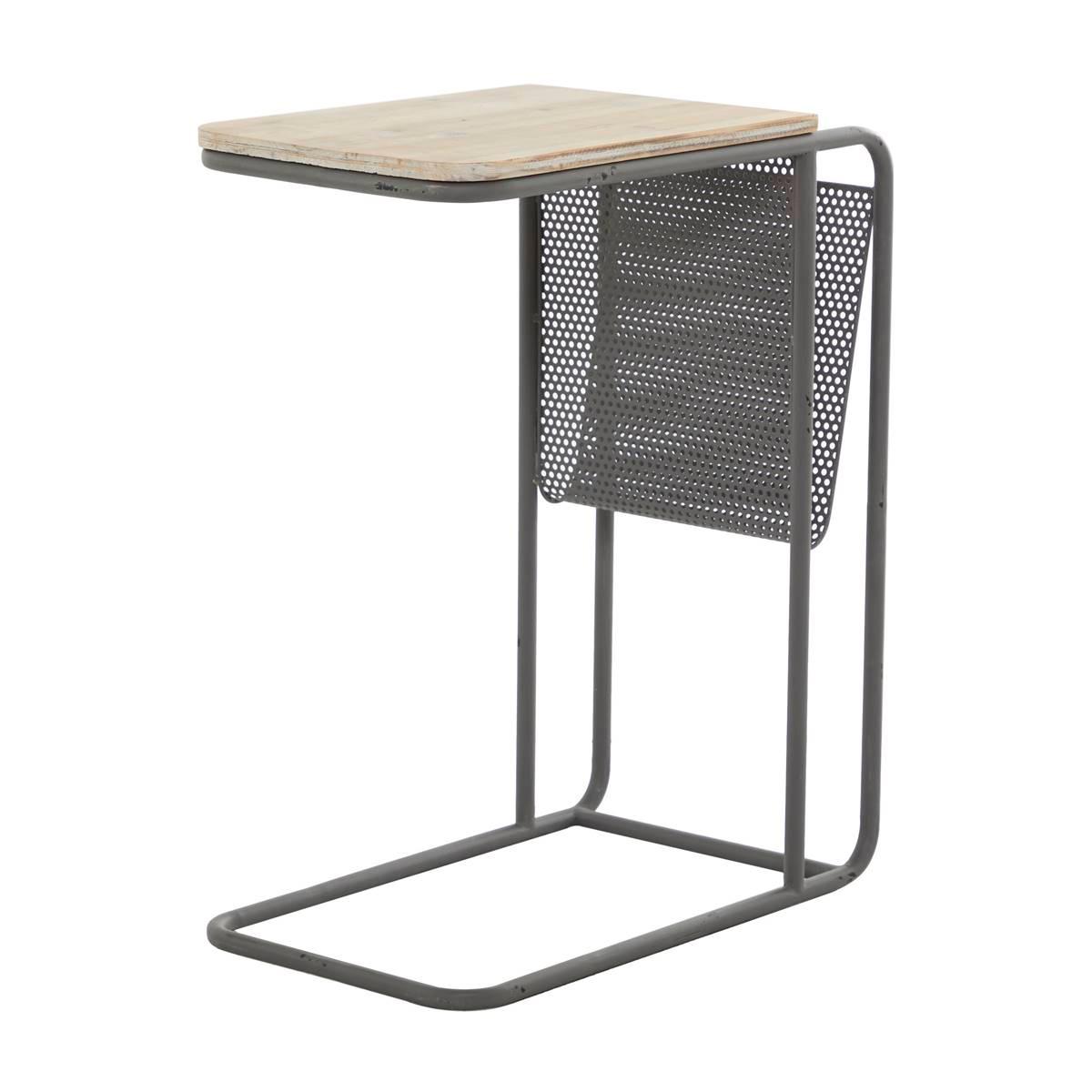 Click here for 9th & Pike(R) Black Metal Industrial Accent Table prices