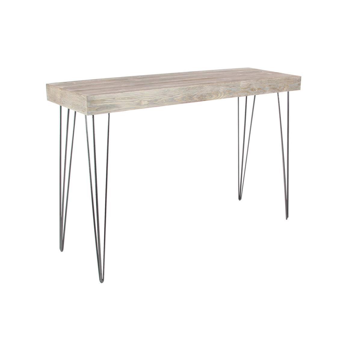 Click here for 9th & Pike(R) Brown Modern Wood Console Table prices