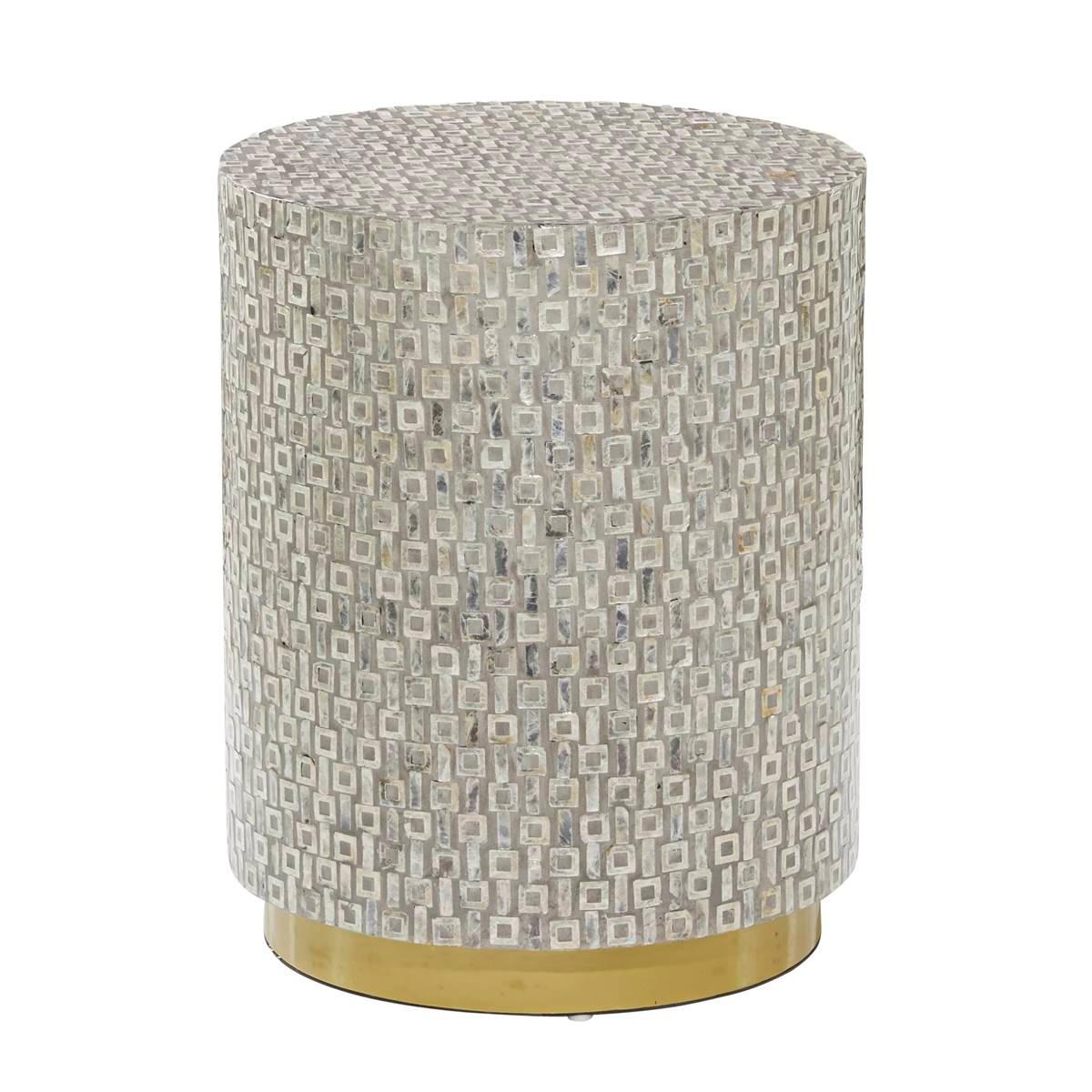 Click here for 9th & Pike(R) Grey Mother of Pearl Contemporary Ac... prices