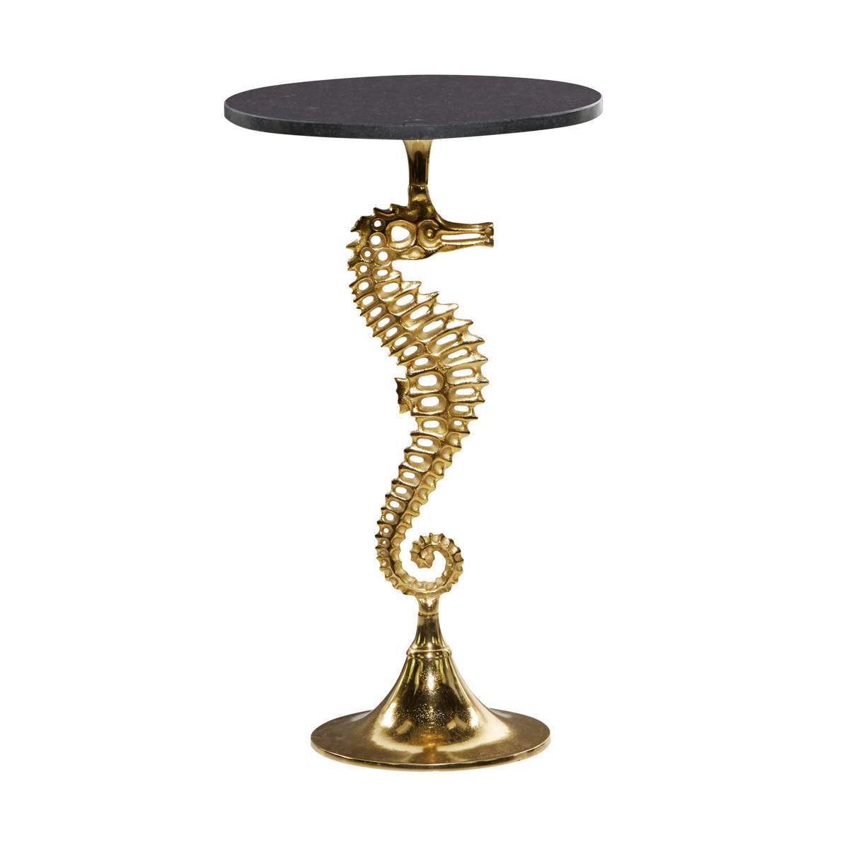 Click here for 9th & Pike(R) Gold Aluminum Coastal Accent Table prices