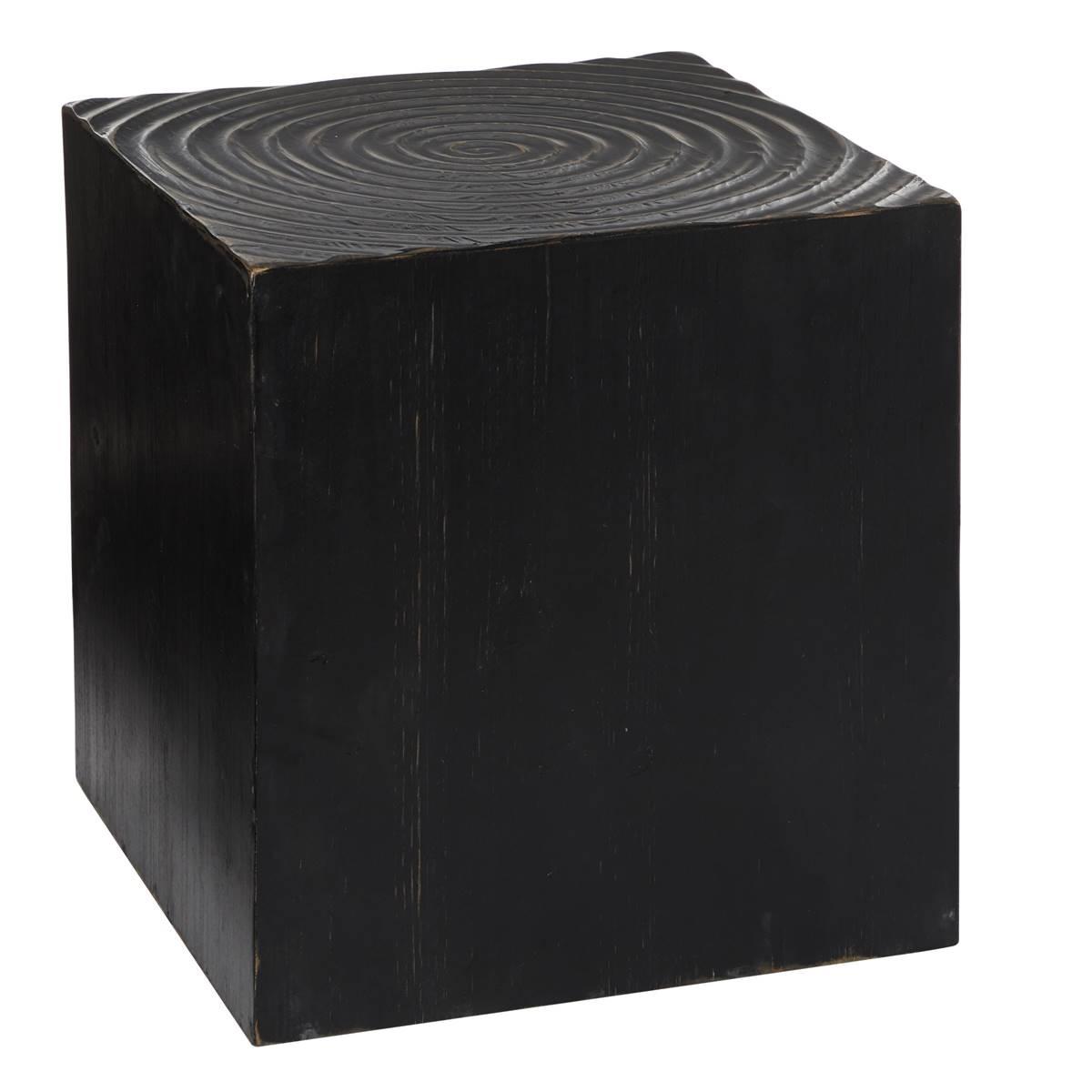 Click here for 9th & Pike(R) Black Rustic Wood Accent Table prices