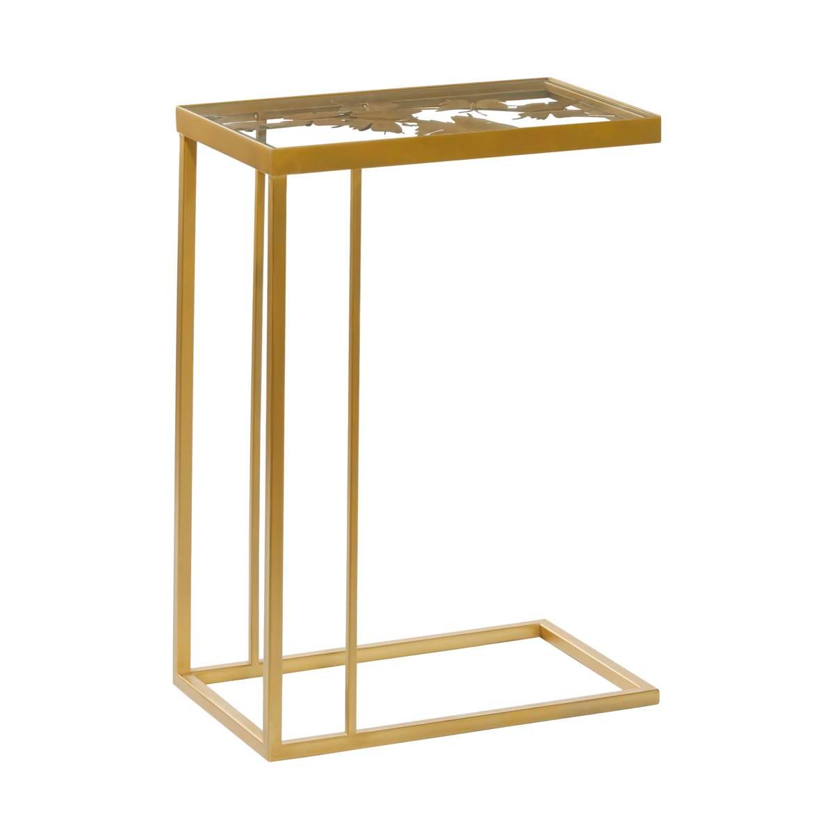 Click here for 9th & Pike(R) Gold Metal Contemporary Accent Table prices