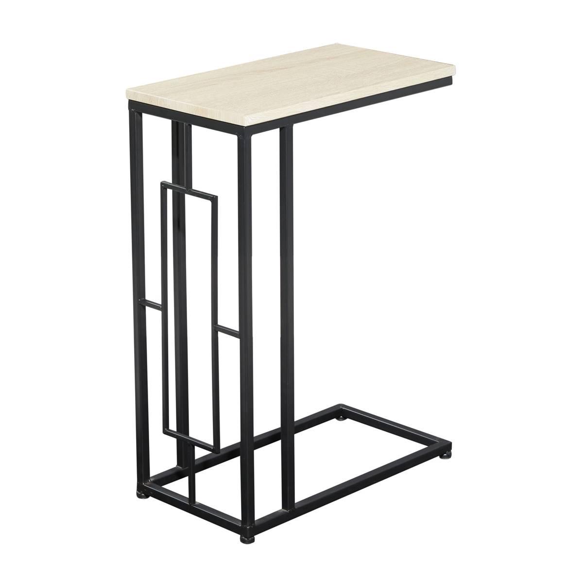 Click here for 9th & Pike(R) Black Wood and Metal Contemporary Ac... prices