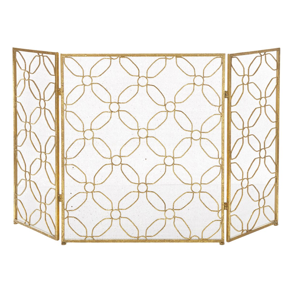 Click here for 9th & Pike(R) Gold Metal Fireplace Screen prices