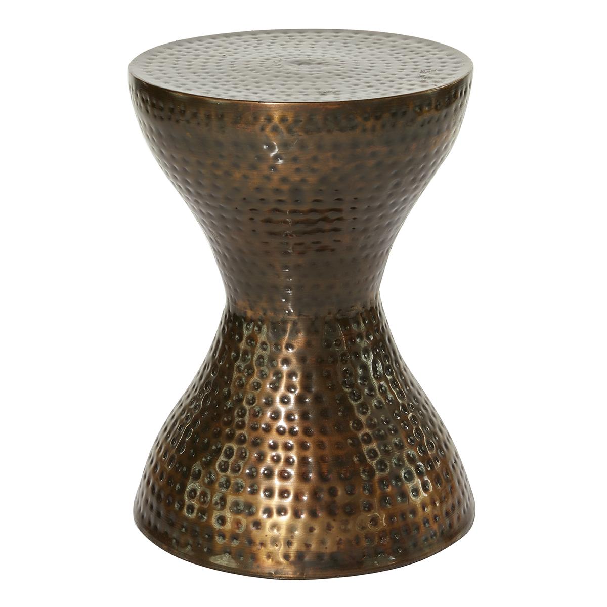 9th & Pike(R) Bronze Iron Country Accent Table