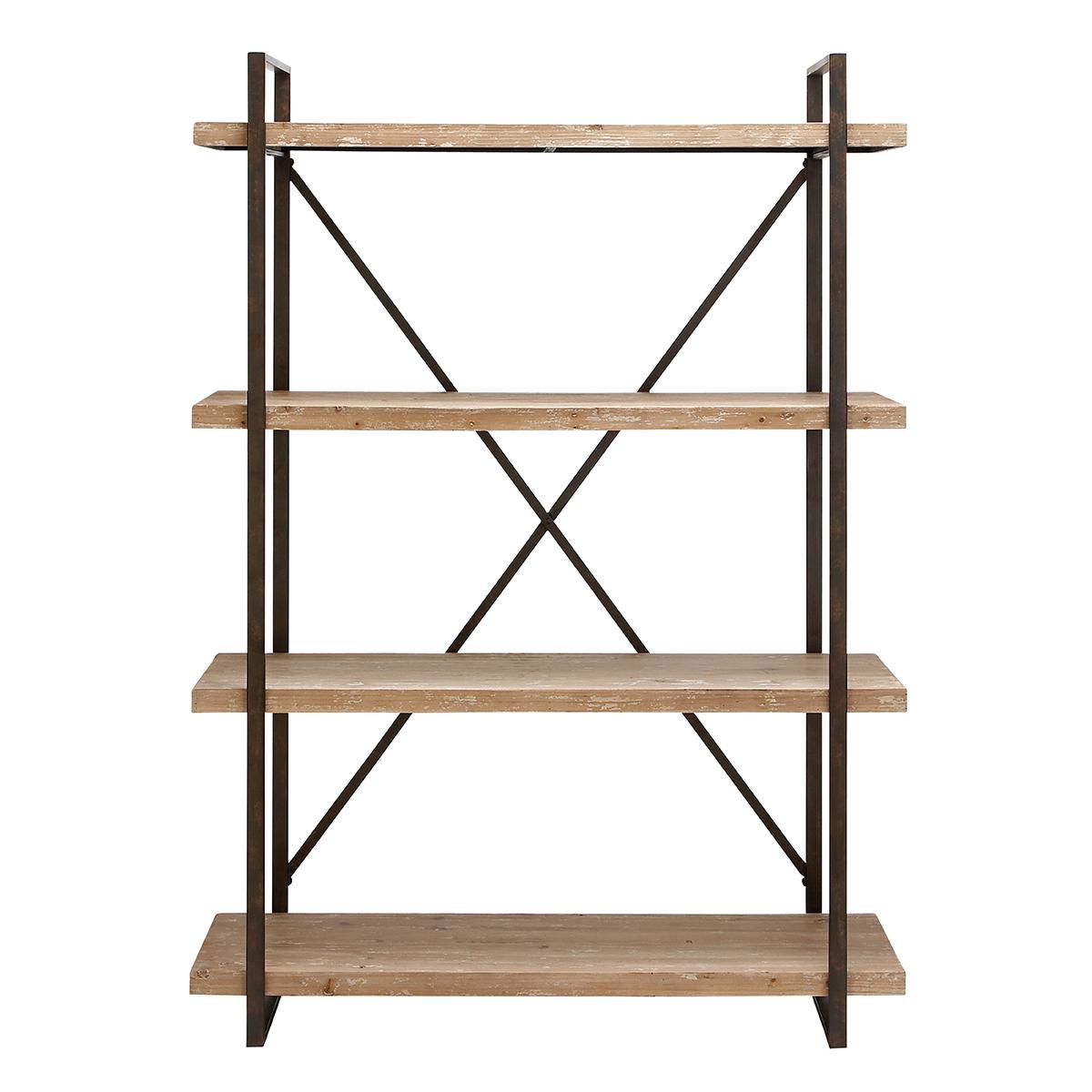 Click here for 9th & Pike(R) Tall Industrial Black Metal Bookcase prices