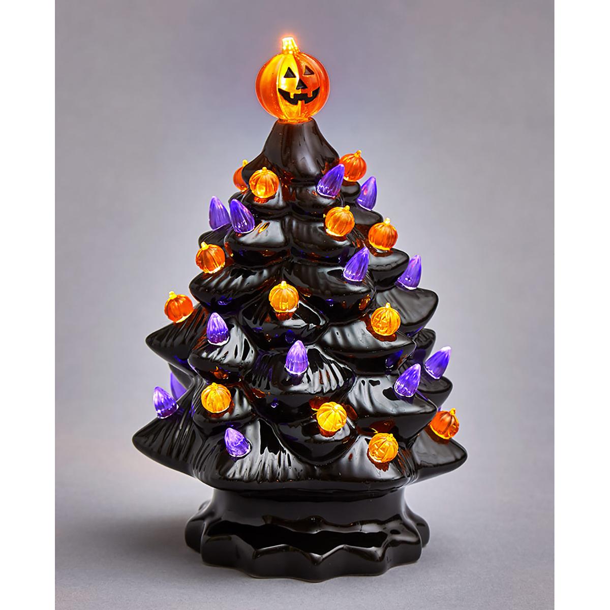 Click here for Mr. Christmas Black Halloween LED Tree with Pumpki... prices