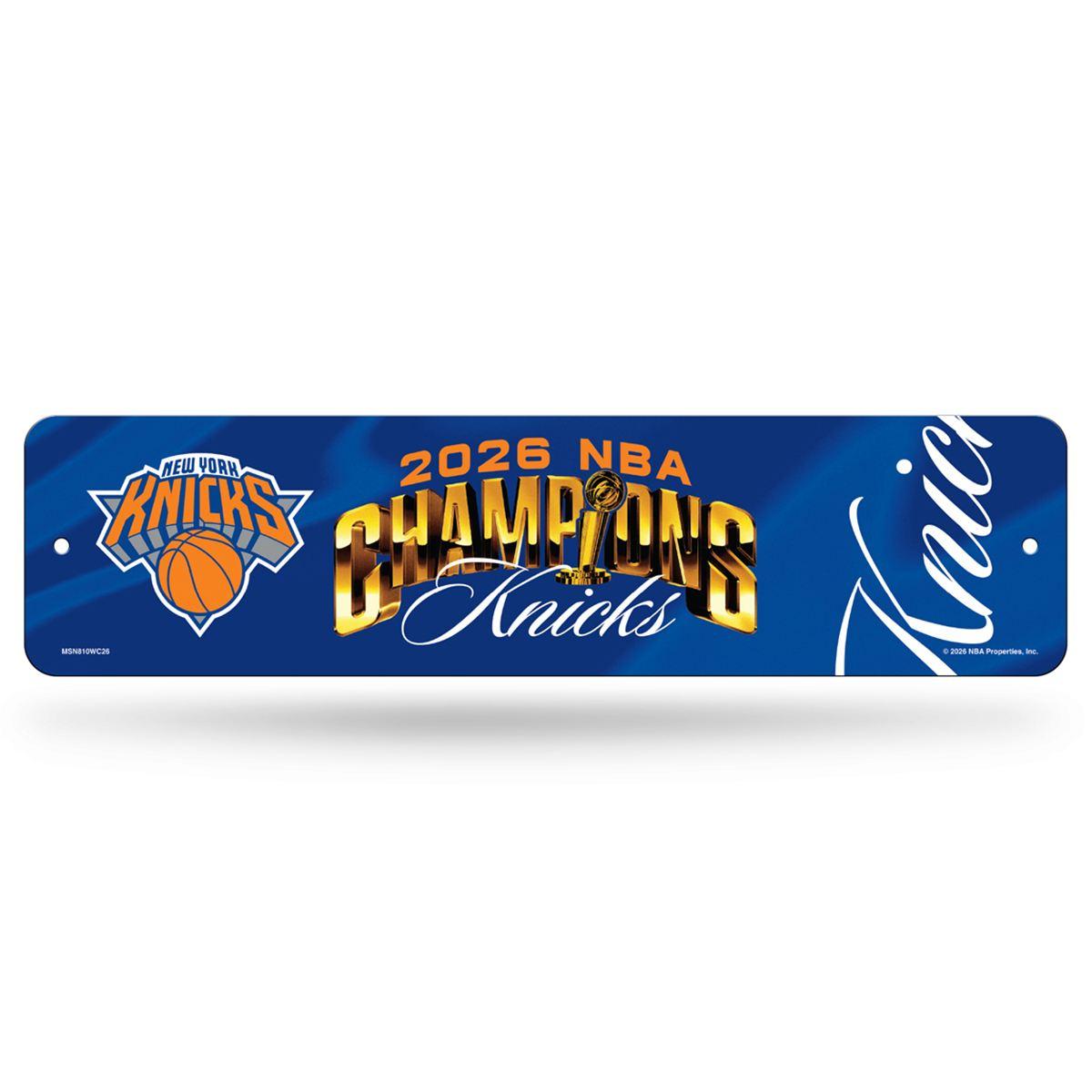Click here for Knicks NBA Champs Metallic Street Sign prices