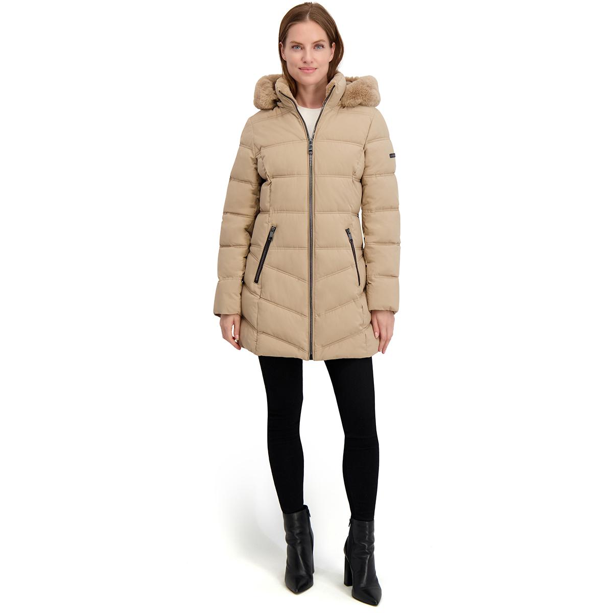 Click here for Womens Laundry By Shelli Segal Long Puffer Jacket... prices